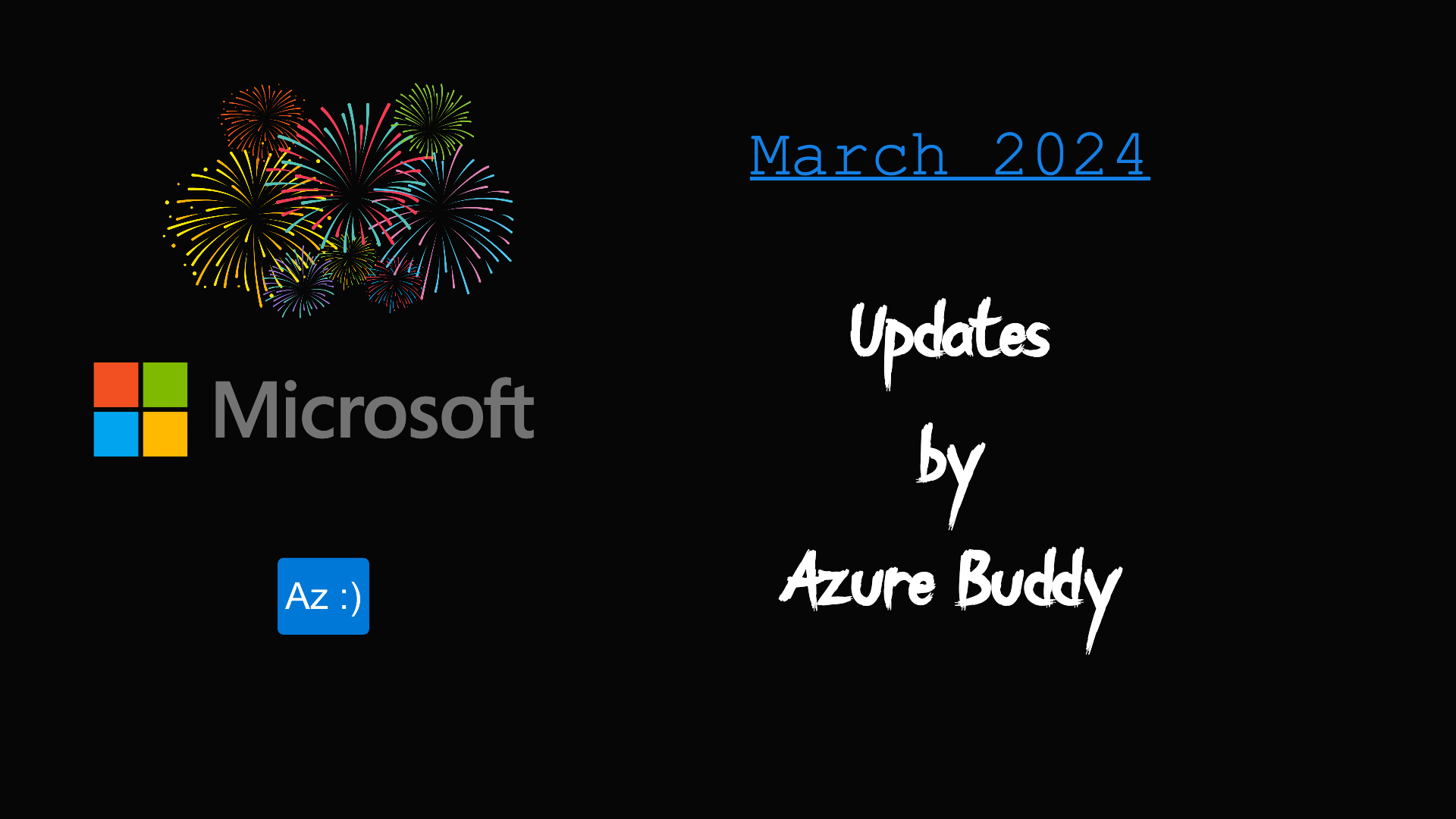 Azure Buddy Monthly recap: March 2024 · Azure Buddy Online